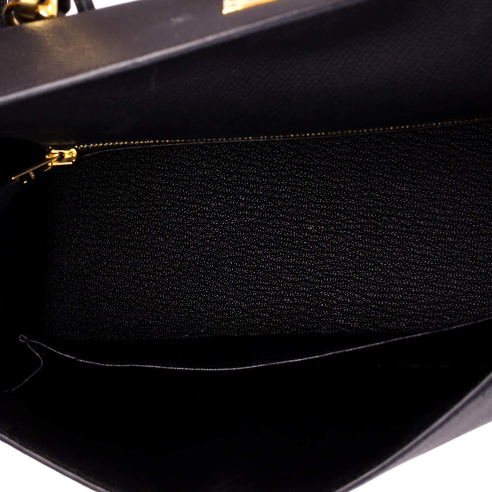 Hermes | Bags | Hermes Kelly 25 Black Epsom With Gold Hardware | Poshmark